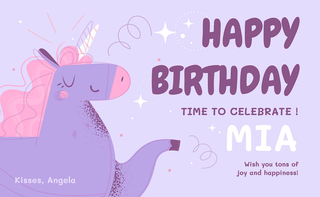 Birthday Greetings Design Set | Renderforest