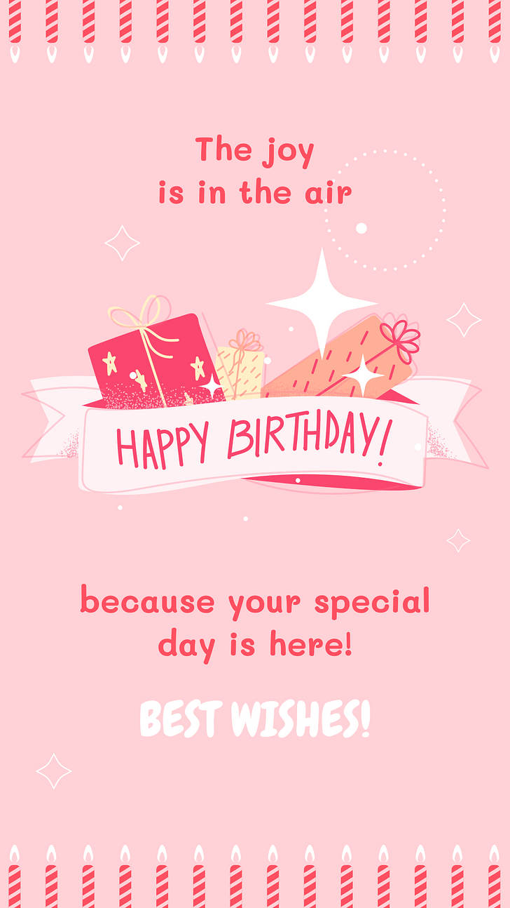 Birthday Greetings Design Set | Renderforest