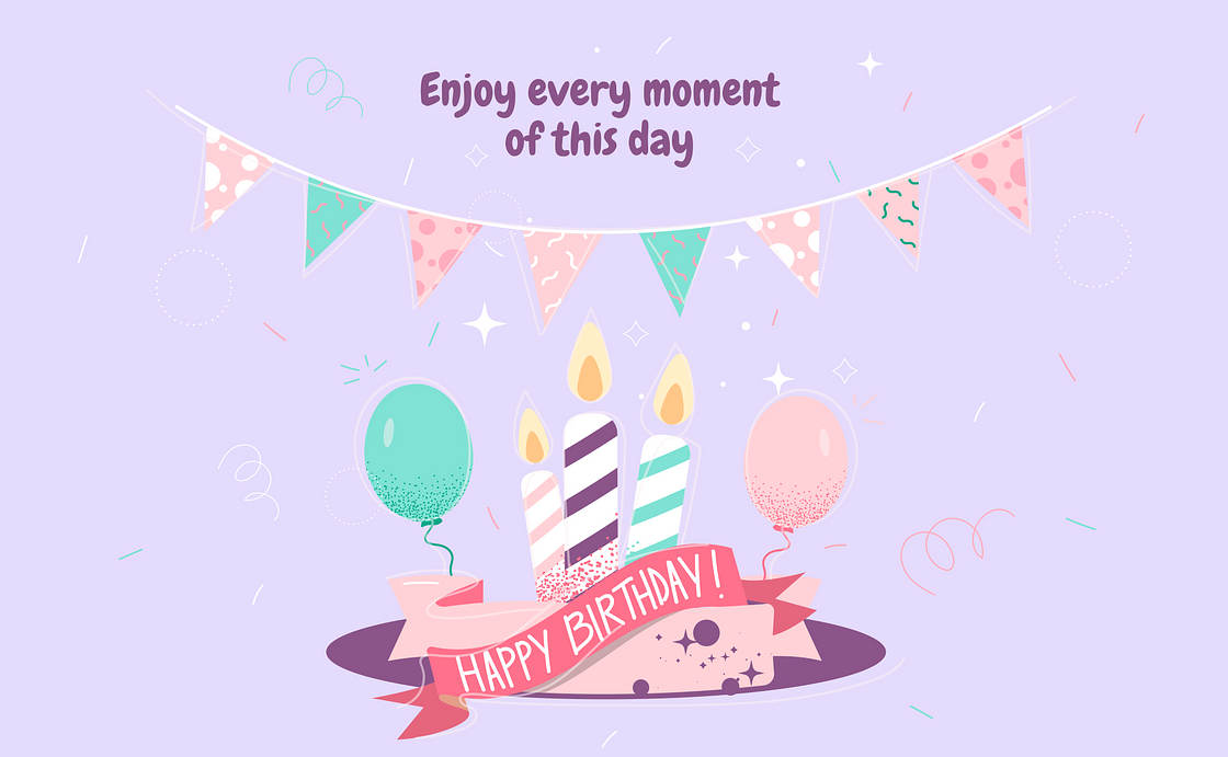 Birthday Greetings Design Set | Renderforest