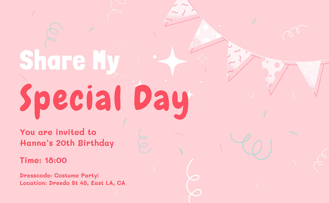 Birthday Greetings Design Set | Renderforest