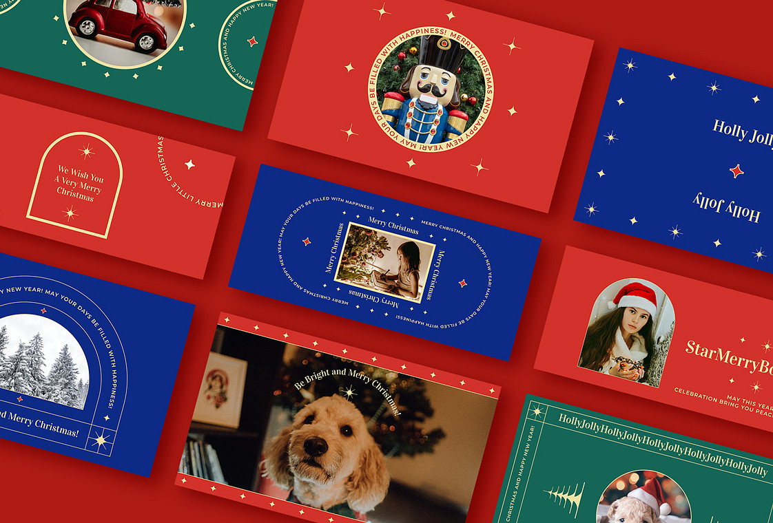 Holiday Greetings Visual Set | Renderforest