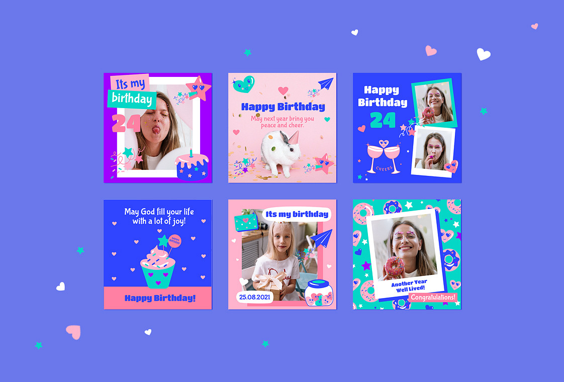 Colorful Birthday Design Pack | Renderforest