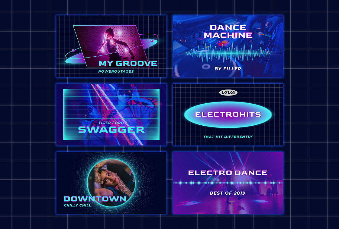 Electro Music Design Kit | Renderforest