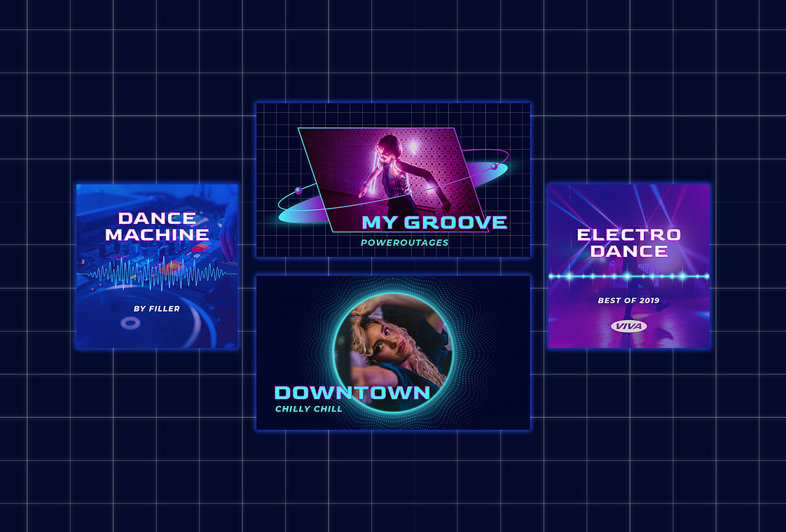 Electro Music Design Kit | Renderforest