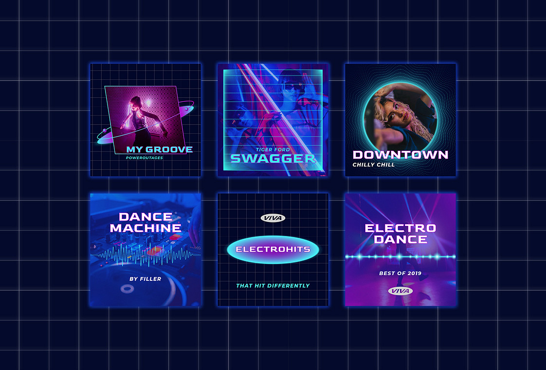 Electro Music Design Kit | Renderforest