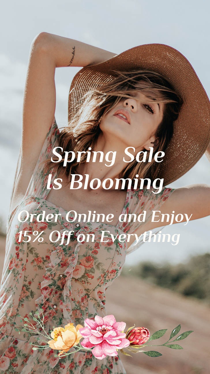 Spring Sale and Quote Set | Renderforest