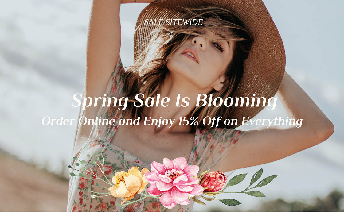 Spring Sale and Quote Set | Renderforest
