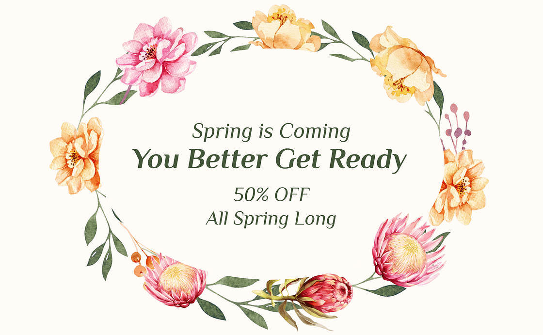 Spring Sale and Quote Set | Renderforest