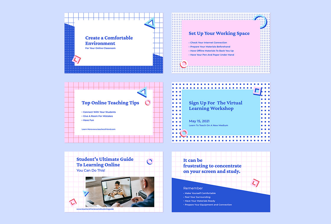 Online Teaching Tips Set | Renderforest