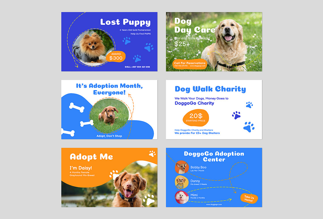 Dog Themed Variety Designs | Renderforest