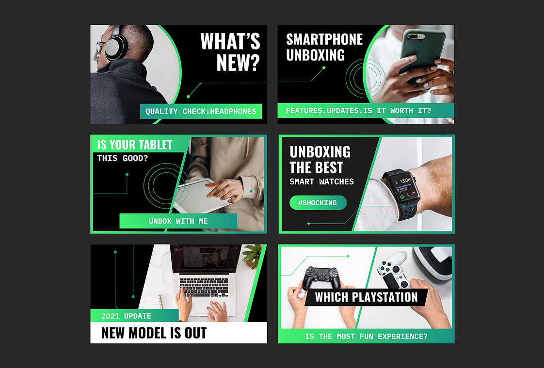 Gadget Review Design Kit | Renderforest