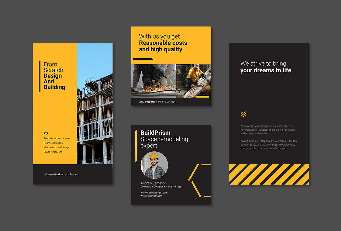 Construction Company Promo Kit | Renderforest