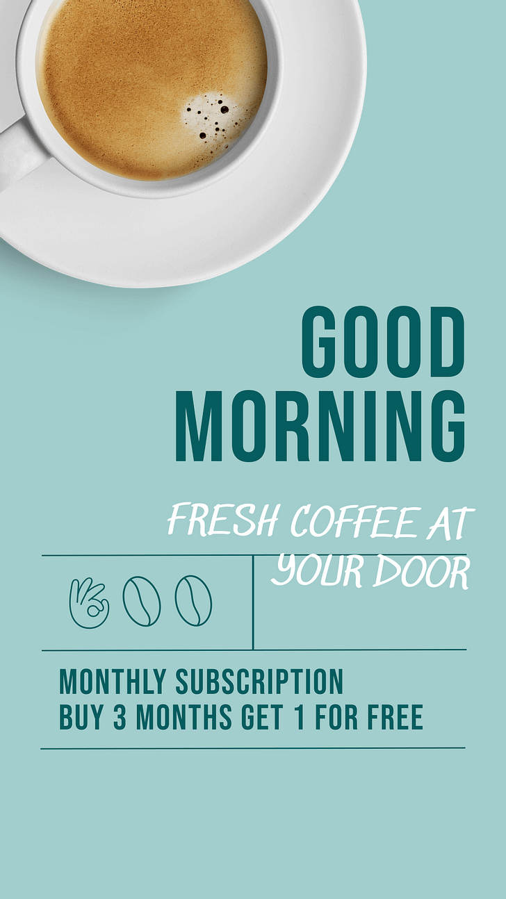 Coffee Shop Promotion Set | Renderforest