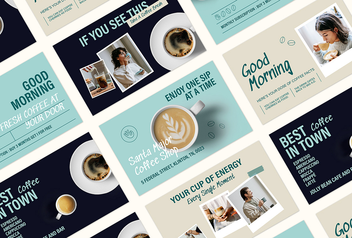 Coffee Shop Promotion Set | Renderforest