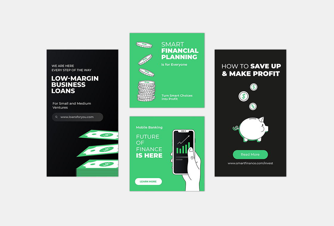 Finance and Banking Design Set | Renderforest