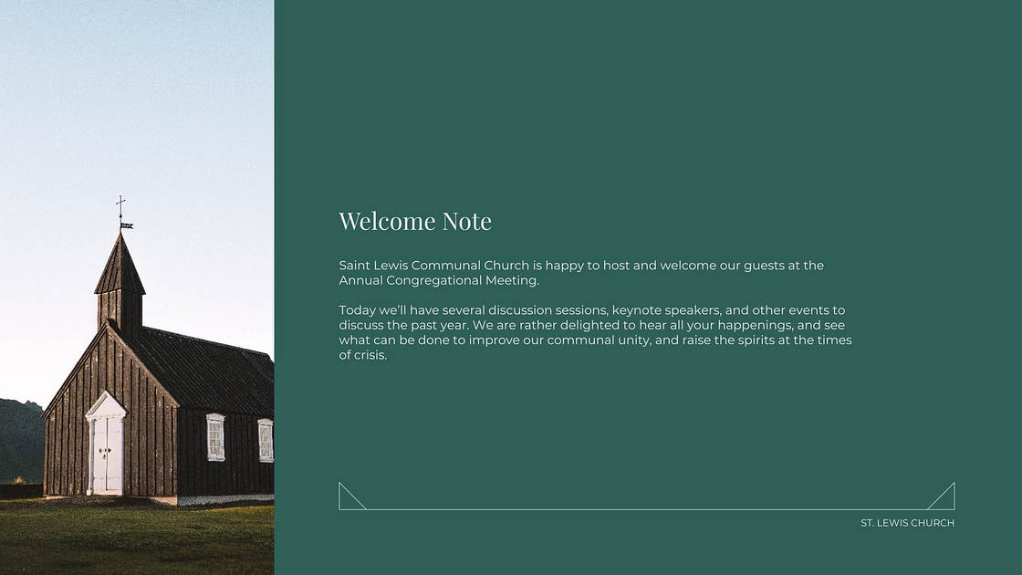 Church Meeting Presentation | Renderforest