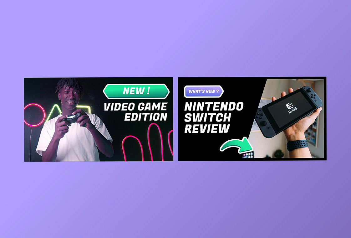 Gaming and Tech Video Thumbnails | Renderforest