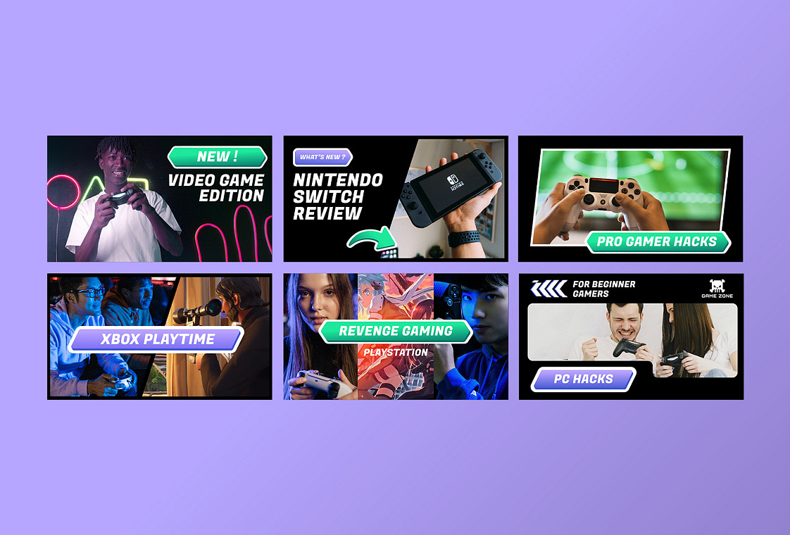 Gaming and Tech Video Thumbnails | Renderforest