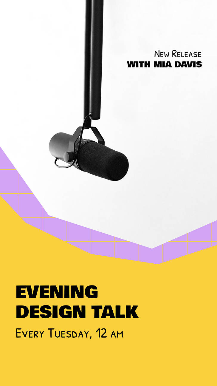 Creative Podcast Announcement Set | Renderforest