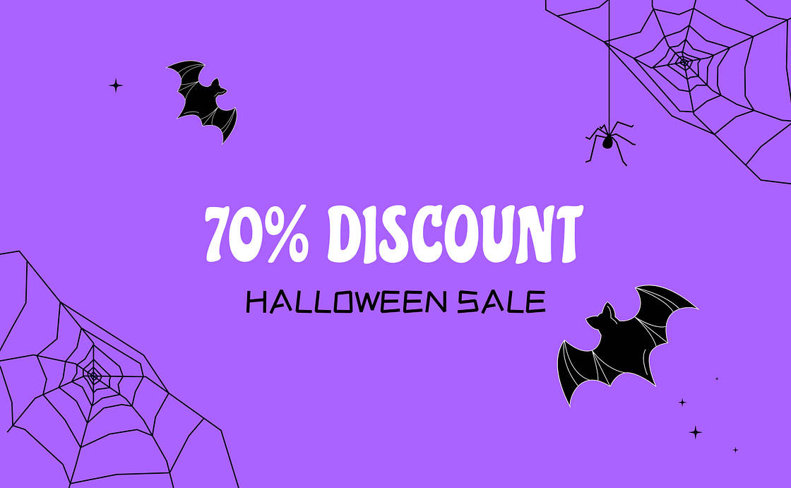 Pack Promocional de Descuentos de Halloween | Renderforest