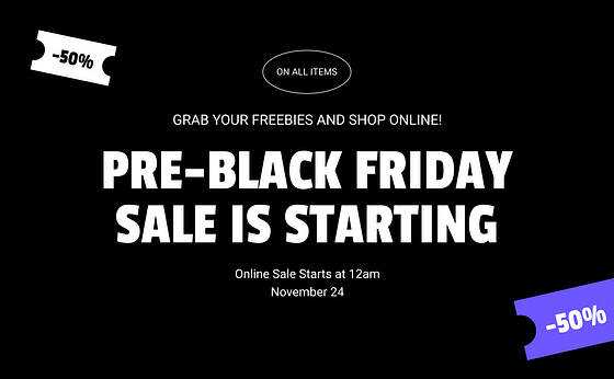 Black Friday Discount Visuals | Renderforest
