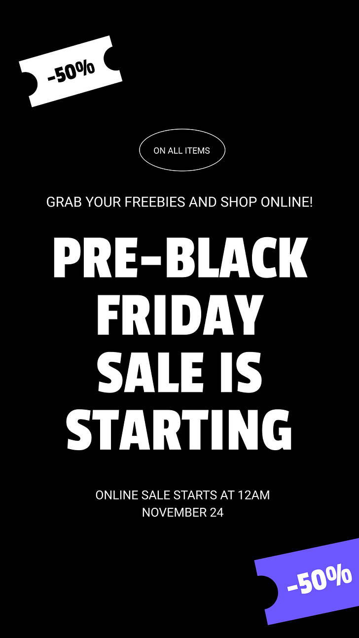 Black Friday Discount Visuals | Renderforest