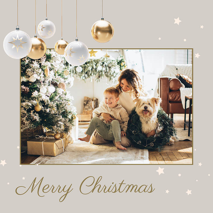 Realistic Golden Christmas Visuals | Renderforest