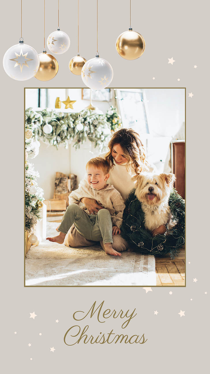 Realistic Golden Christmas Visuals | Renderforest