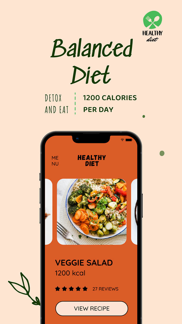 Healthy Meal Prep Visuals Set | Renderforest