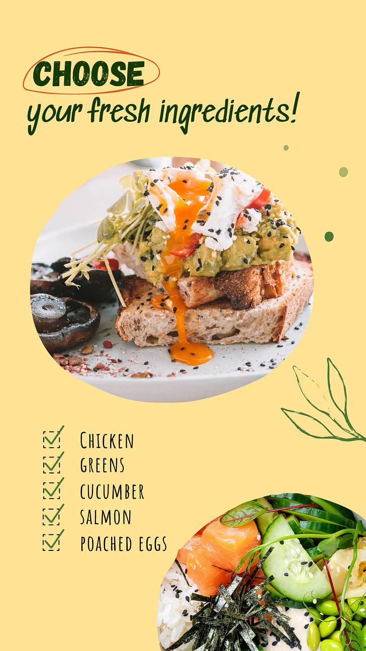 Healthy Meal Prep Visuals Set | Renderforest