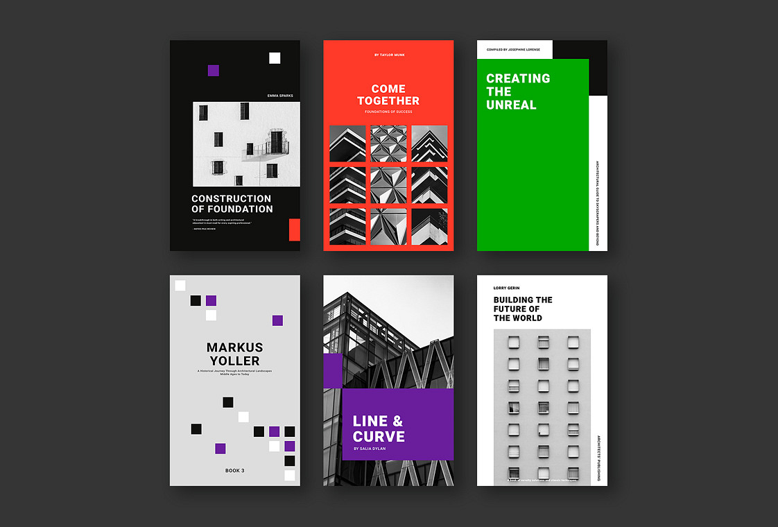 Architecture Book Cover Set | Renderforest