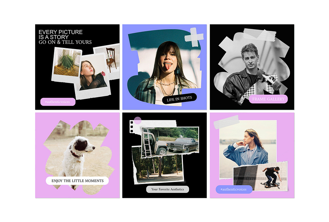 Aesthetic Instagram Frames | Renderforest