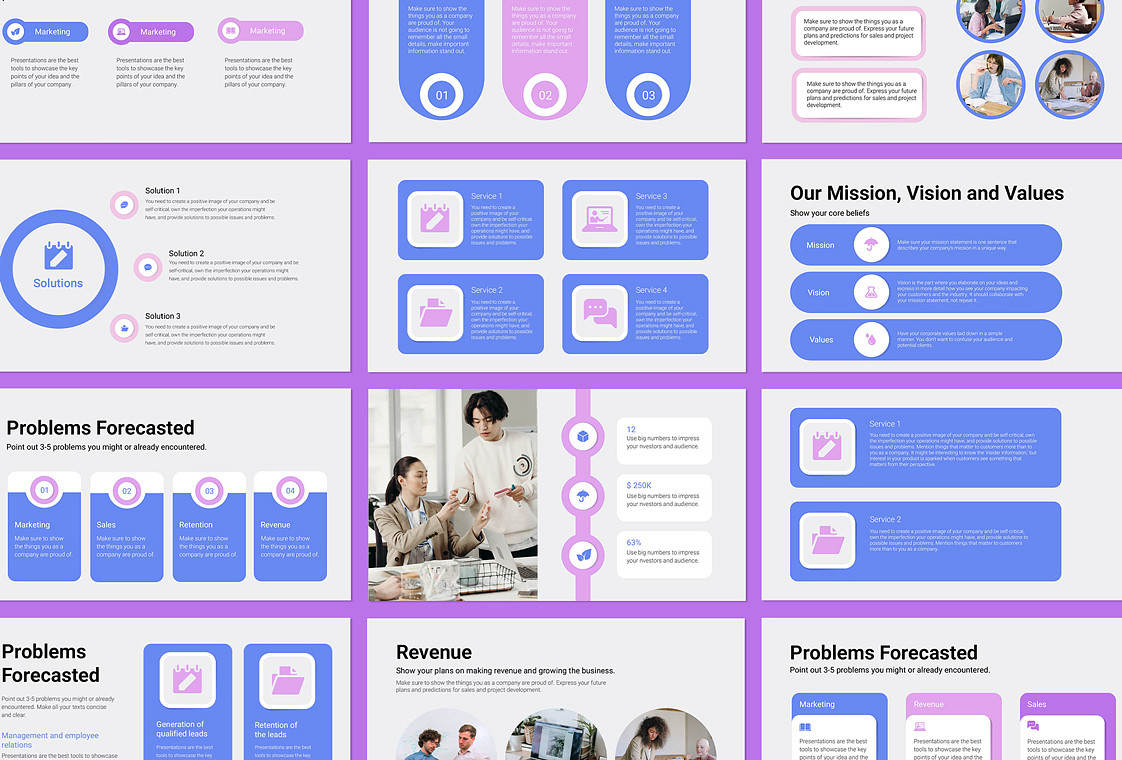 Pitch Deck Professional Slides | Renderforest