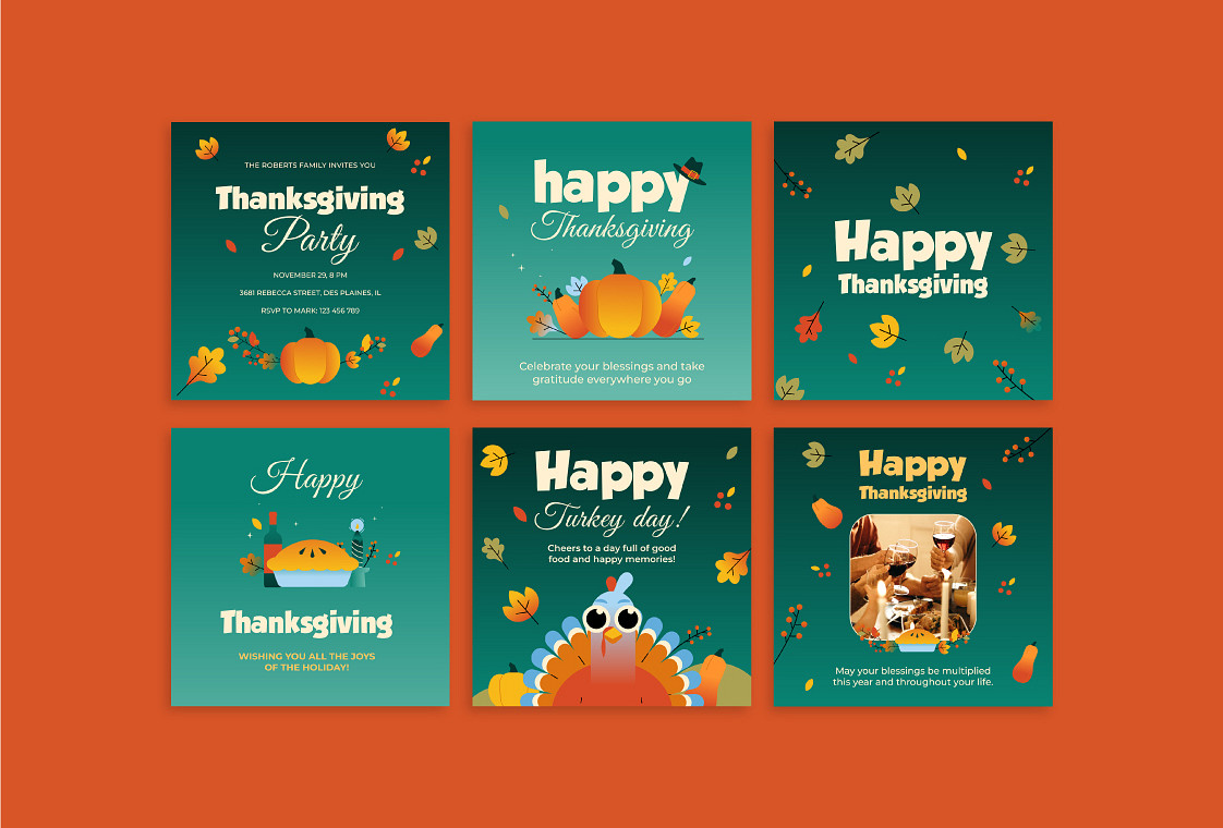 Thanksgiving Marketing Kit | Renderforest