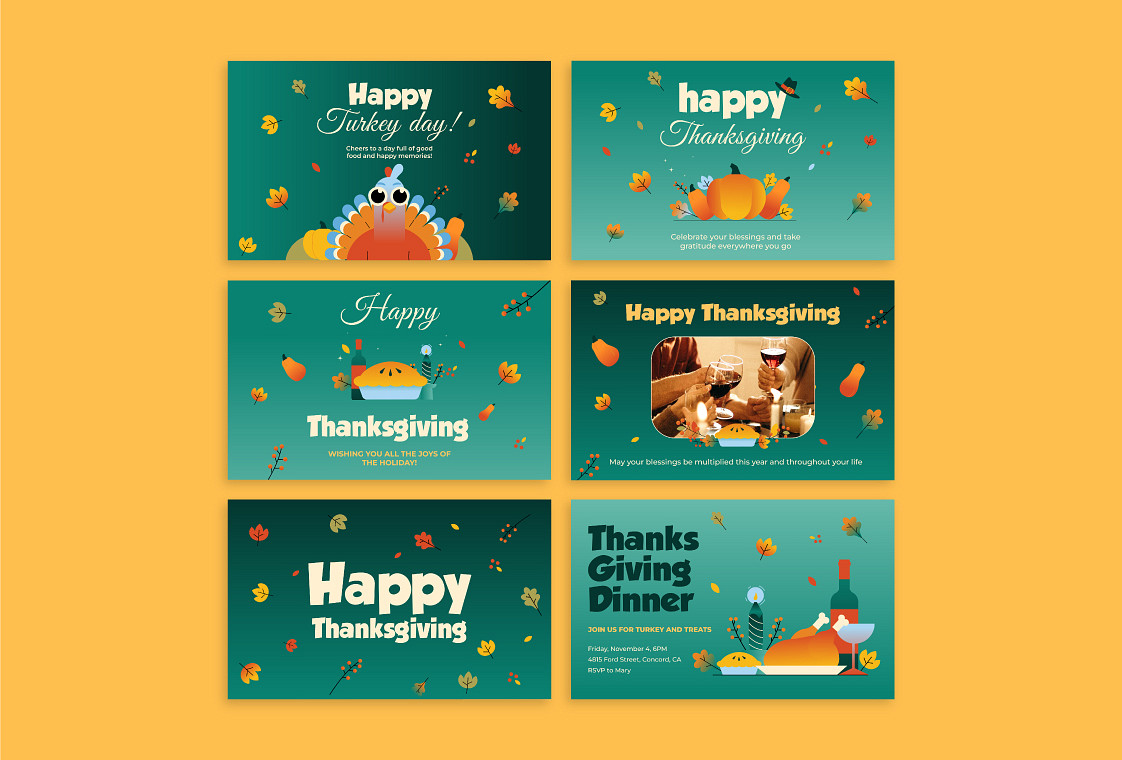 Thanksgiving Marketing Kit | Renderforest