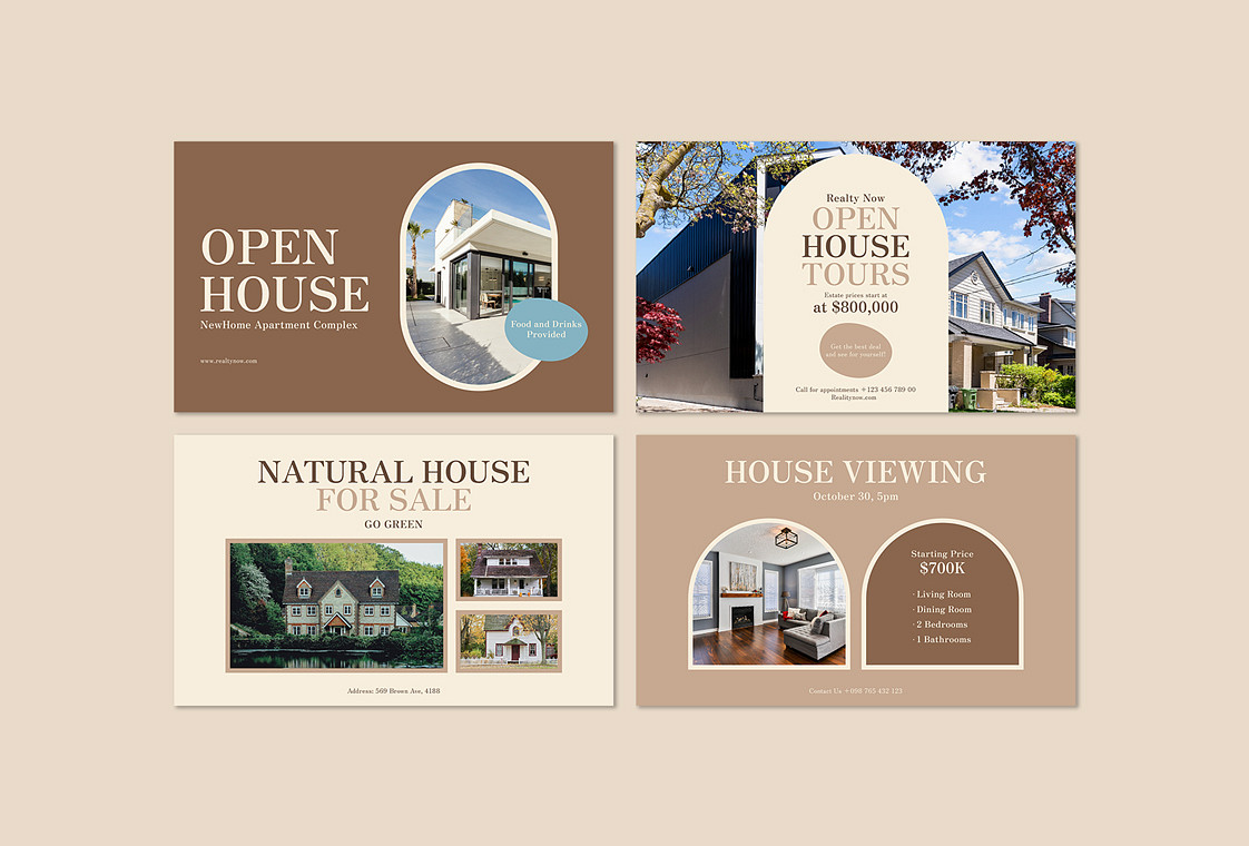 Open House Announcement Set | Renderforest