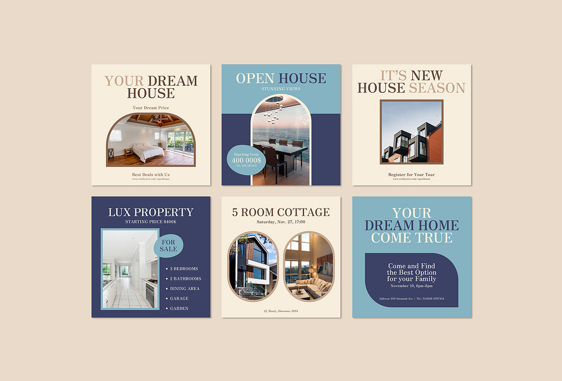 Open House Announcement Set | Renderforest