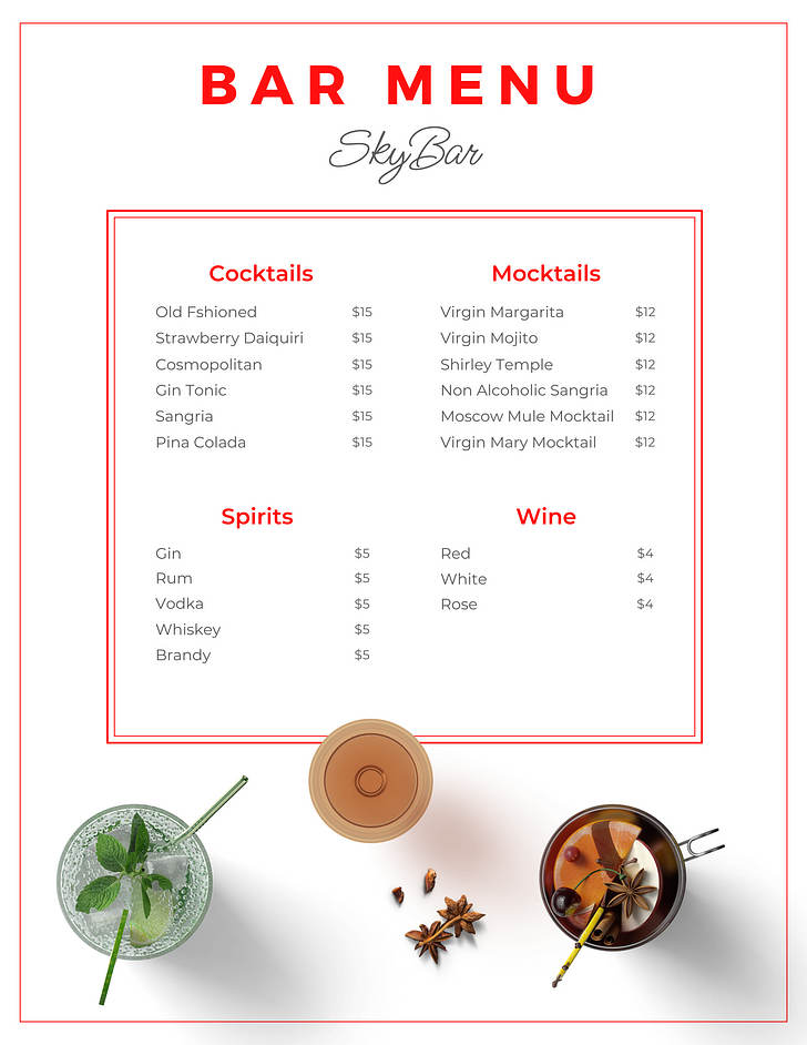 Realistic Menu Designs | Renderforest