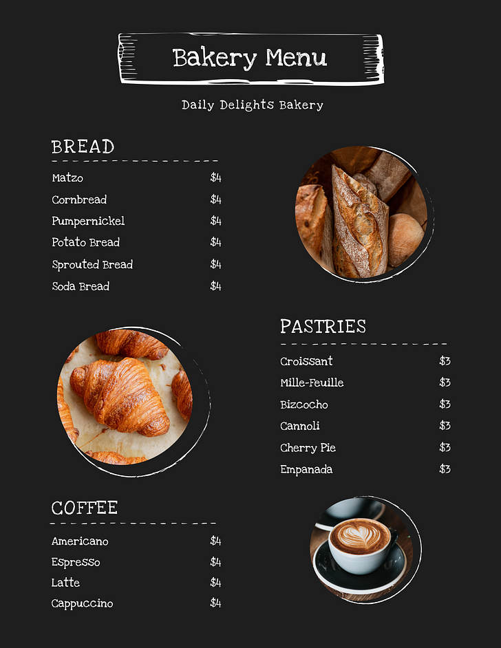Menu Templates With Illustrations | Renderforest