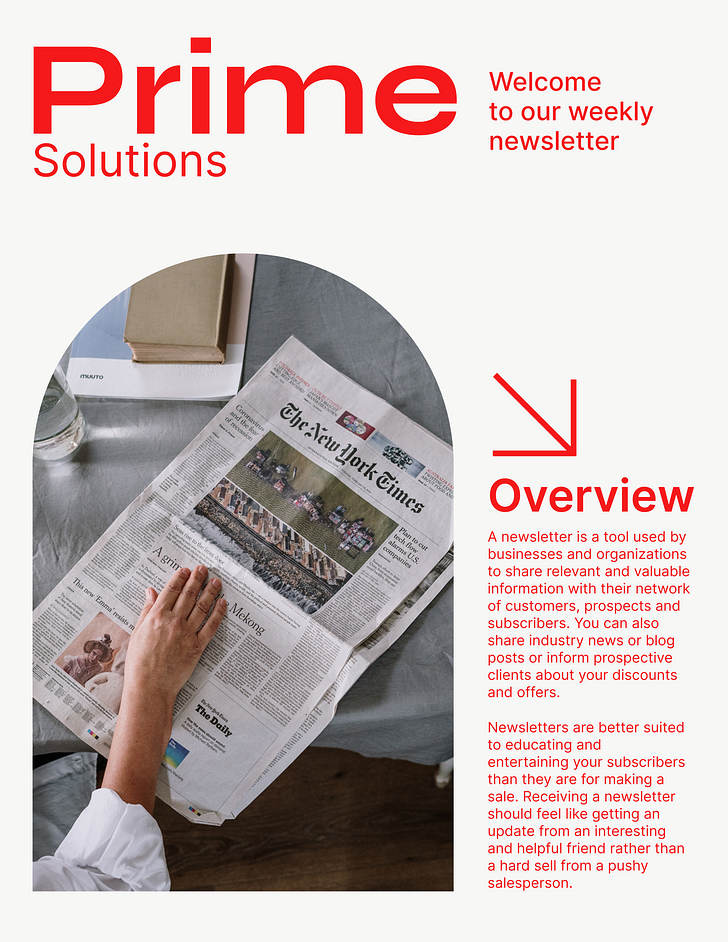 Modern Newsletter Template Designs | Renderforest