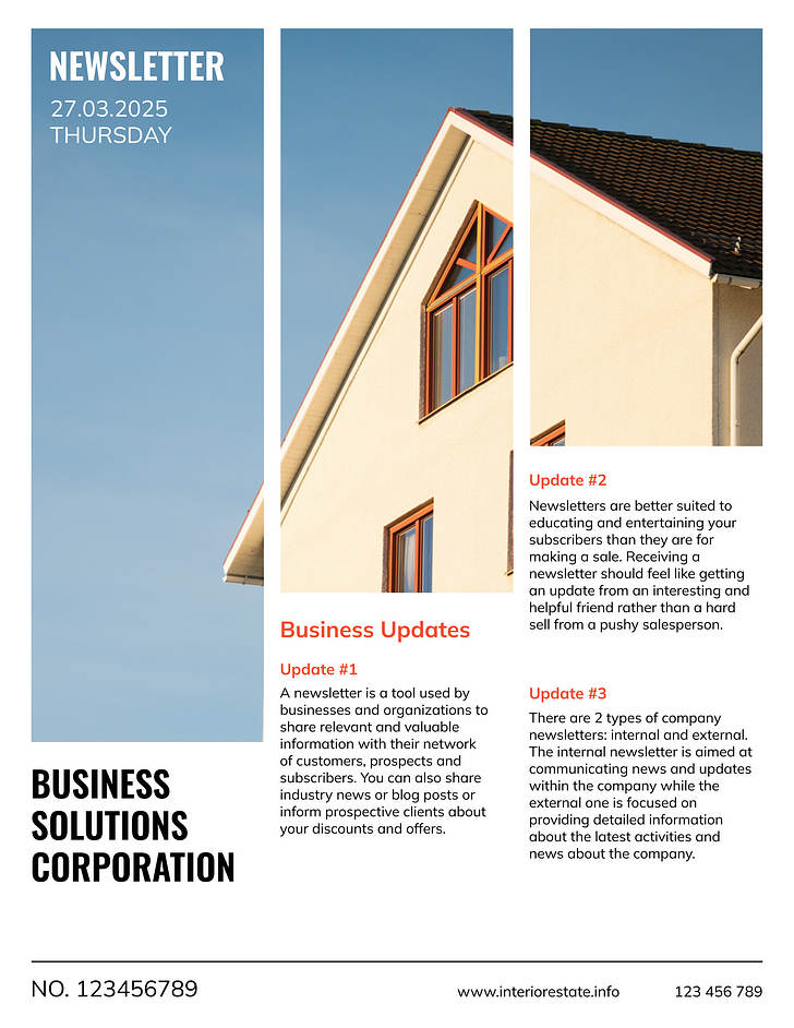 Practical Newsletter Templates | Renderforest