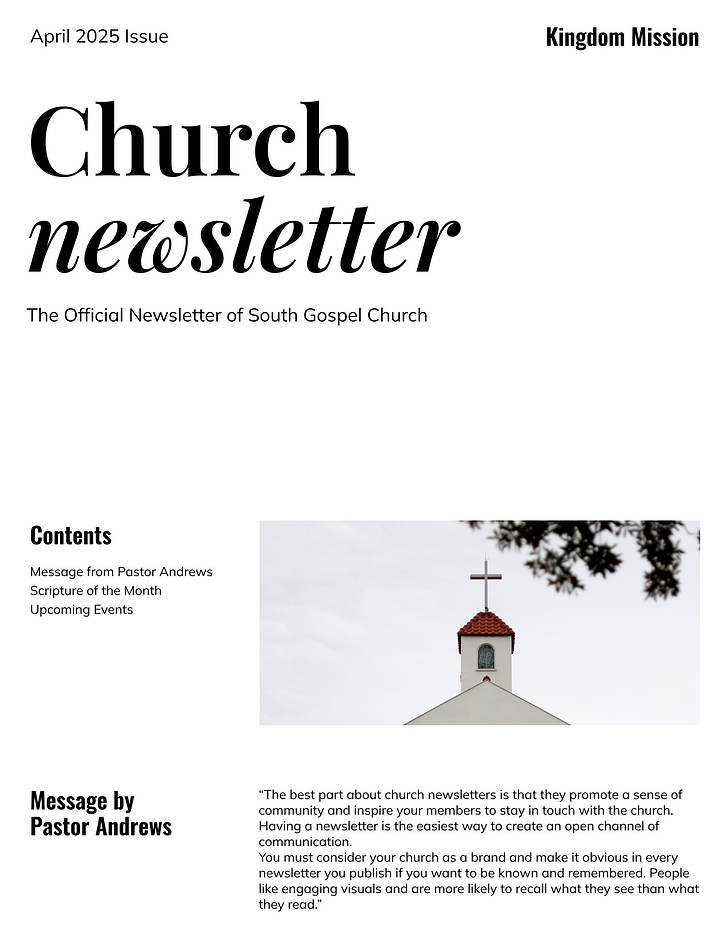 Practical Newsletter Templates | Renderforest