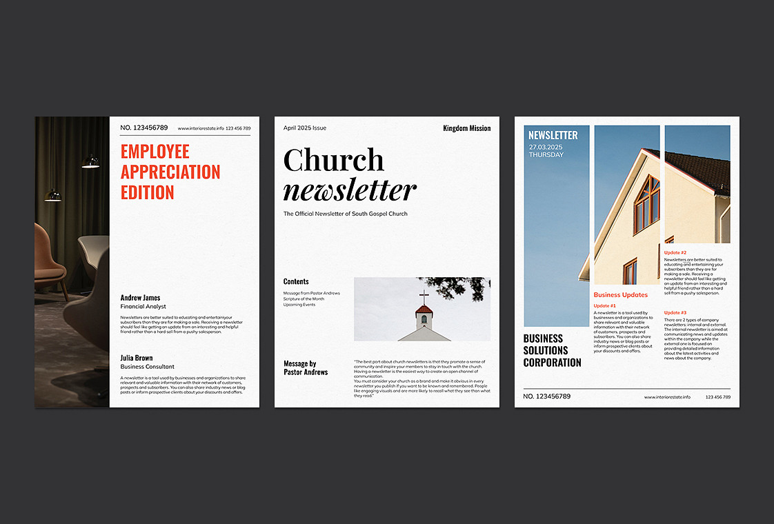 Practical Newsletter Templates | Renderforest