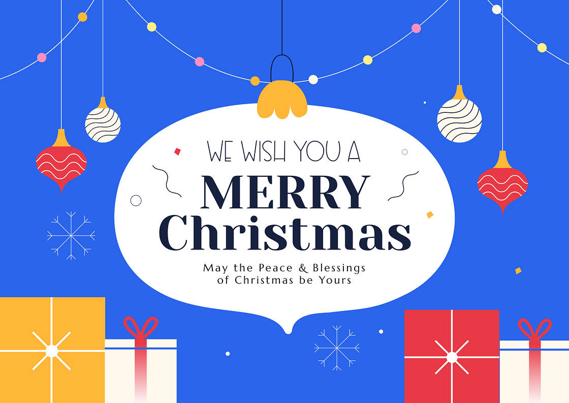 Редактируемые новогодние открытки | Renderforest