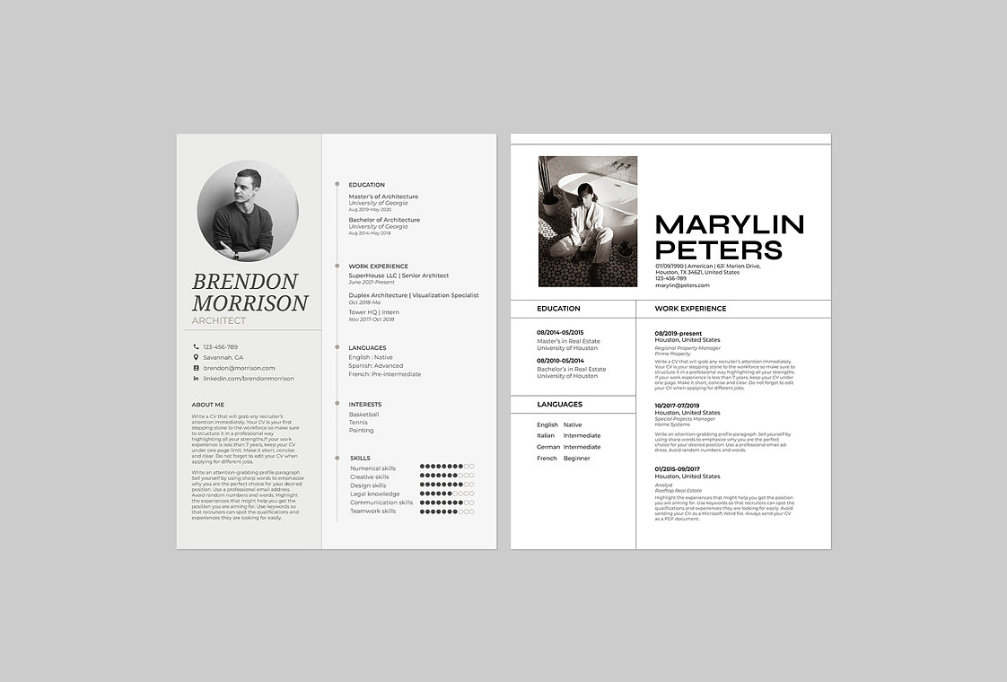 Profesyonel CV Şablonları | Renderforest