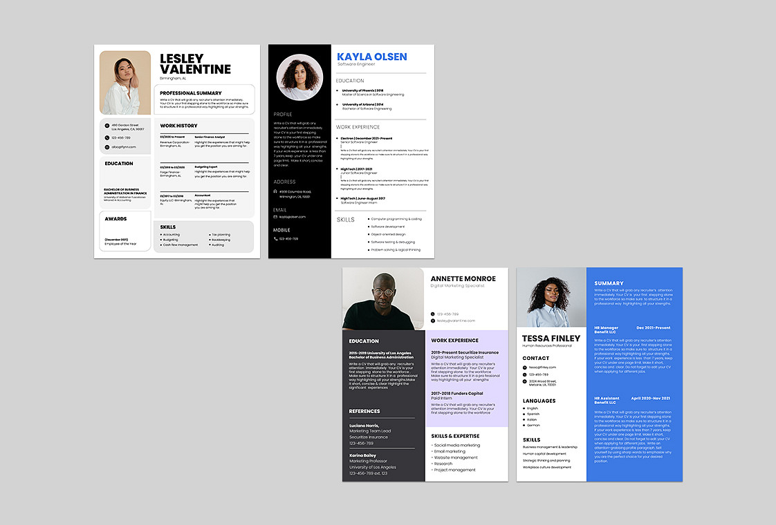 Modèles de CV d'entreprise | Renderforest