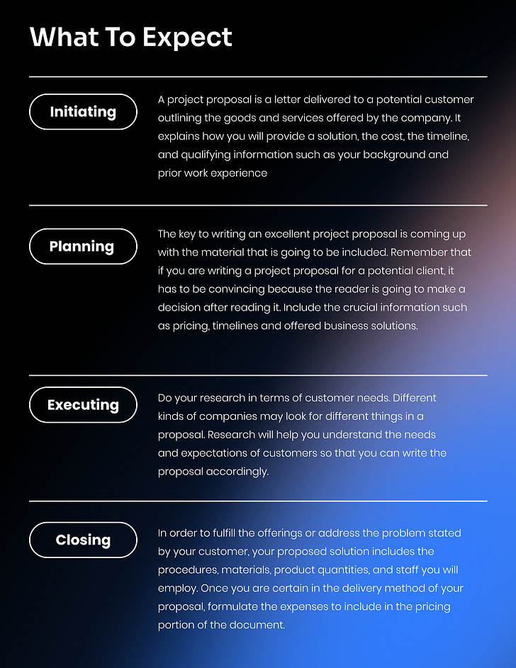 Project Proposal Template | Renderforest
