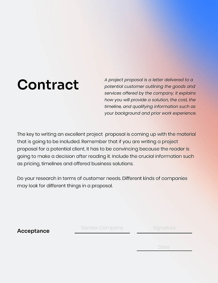 Project Proposal Template | Renderforest