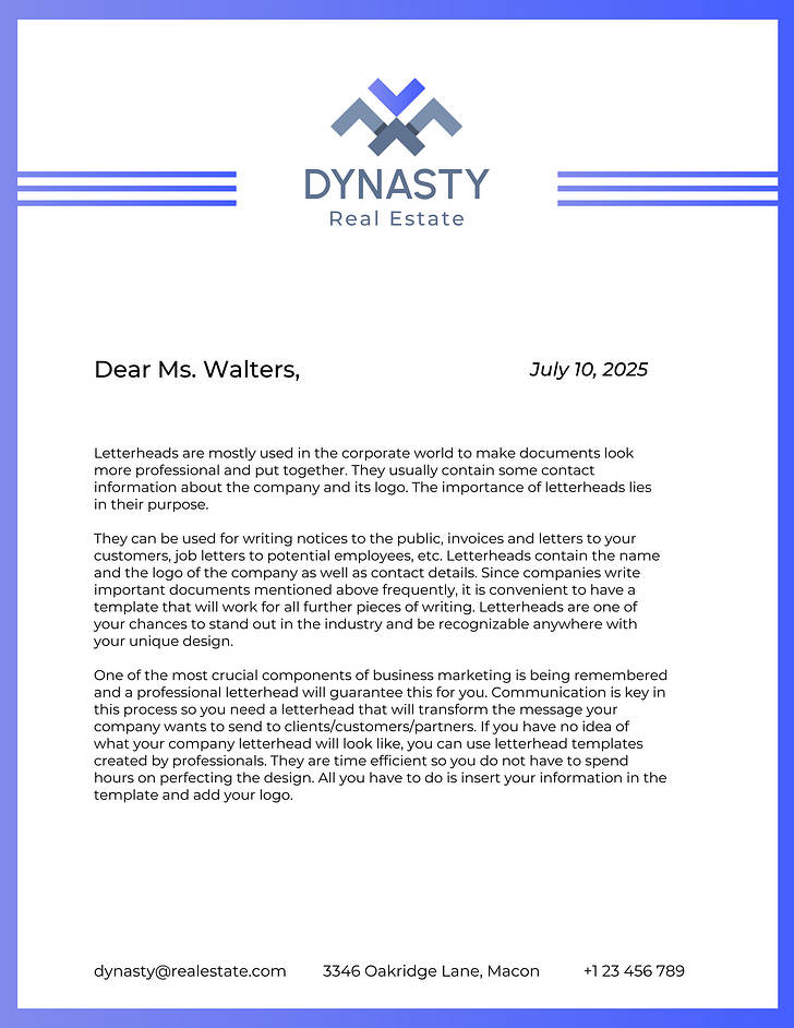 Kurumsal Antet Şablonları | Renderforest