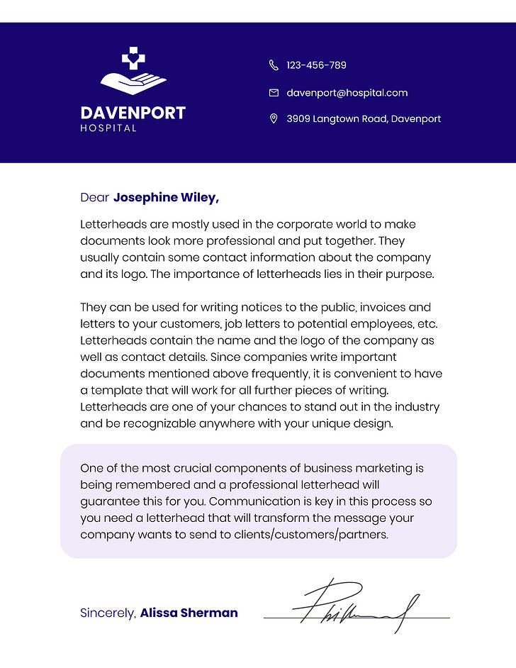 Letterhead Template Variety | Renderforest